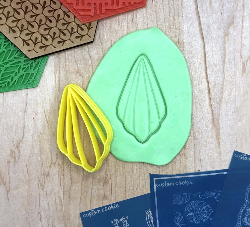 Polymer Cutter - PC236 Long Fan Detail – Custom Cookie
