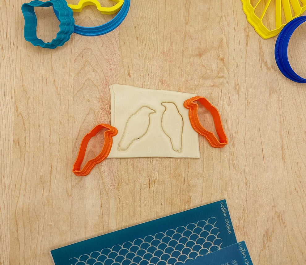 Polymer Cutter - PC245 Crow (Mirrored set of 2) – Custom Cookie